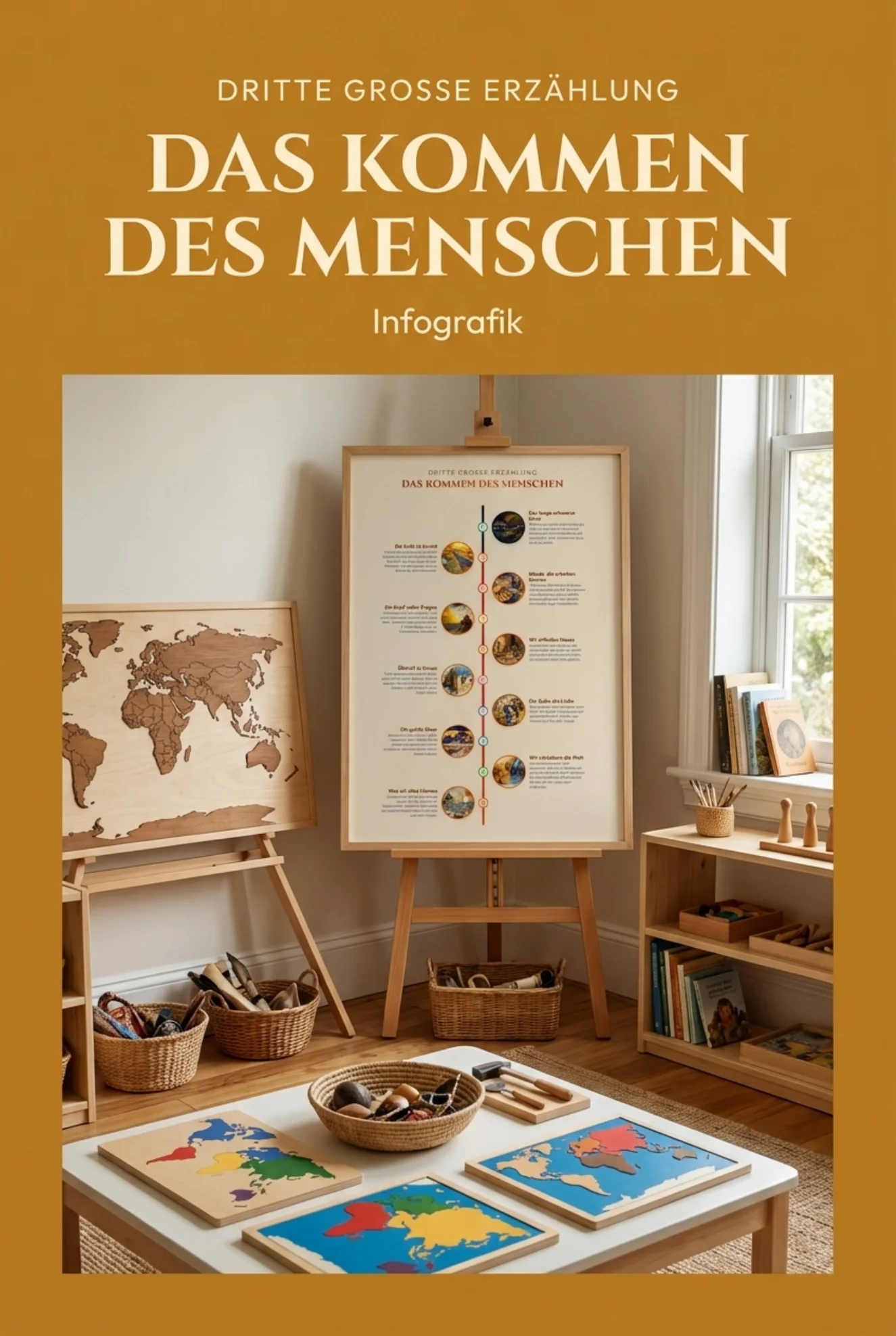 Material zur Kommen des Menschen | Montessori Kosmische Erziehung